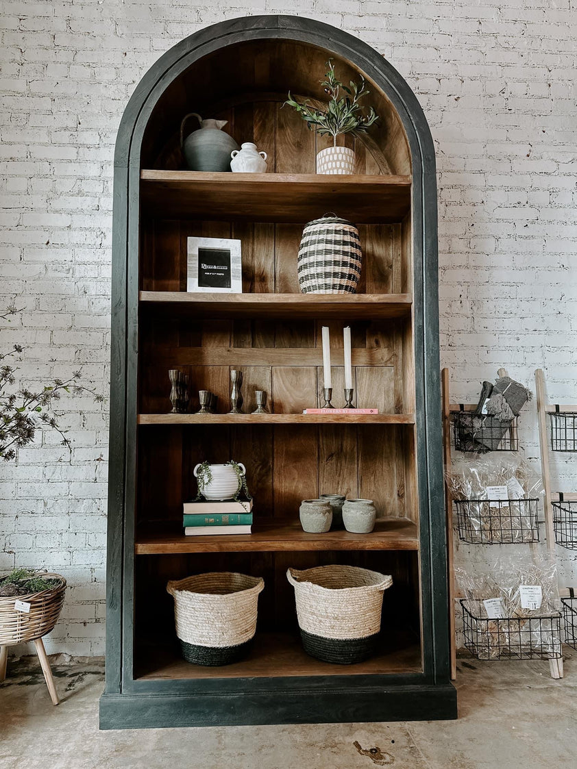 XL Arched Bookcase – Rustic Lantern & Co